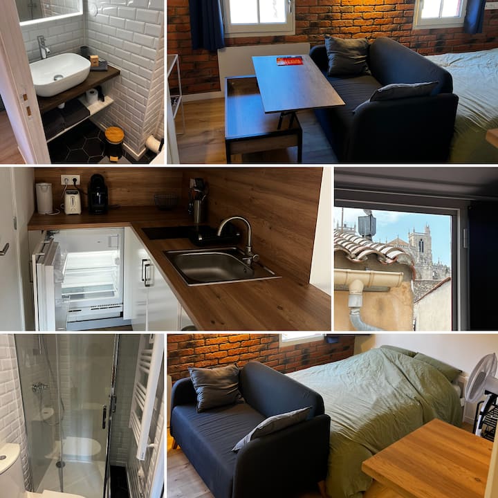 Studio Sous Les Toits 150m Cathédrale - Narbonne