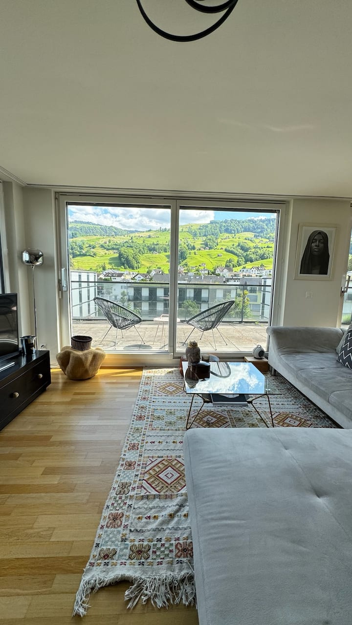 Top Penthouse With Swiss Mountain Views - Rapperswil-Jona