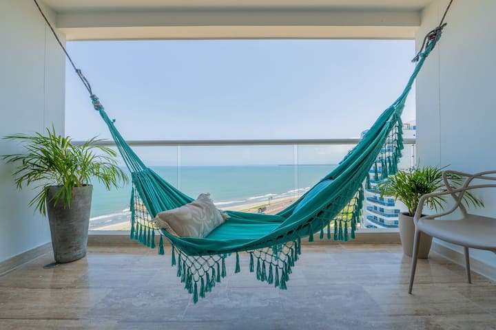 Oceanview Suite W/ Hammock & 2 Queen Beds 12f - Cartagena