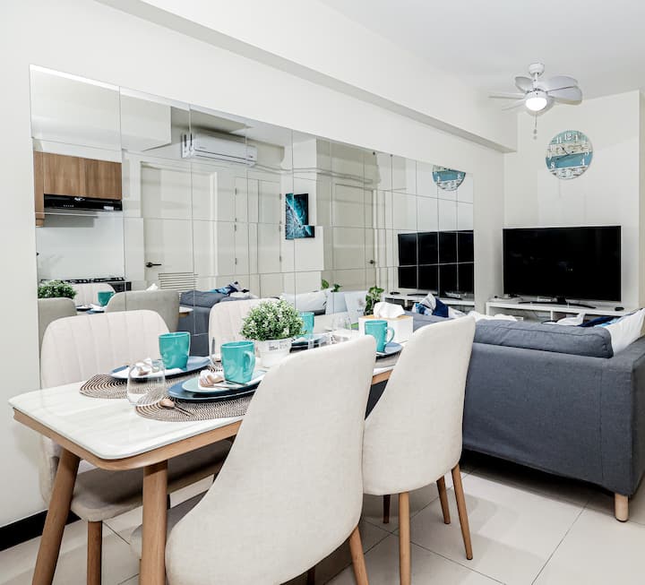 2-br Kapitolyo Gem | Fast Wifi • Kitchen • Full Ac - Taguig