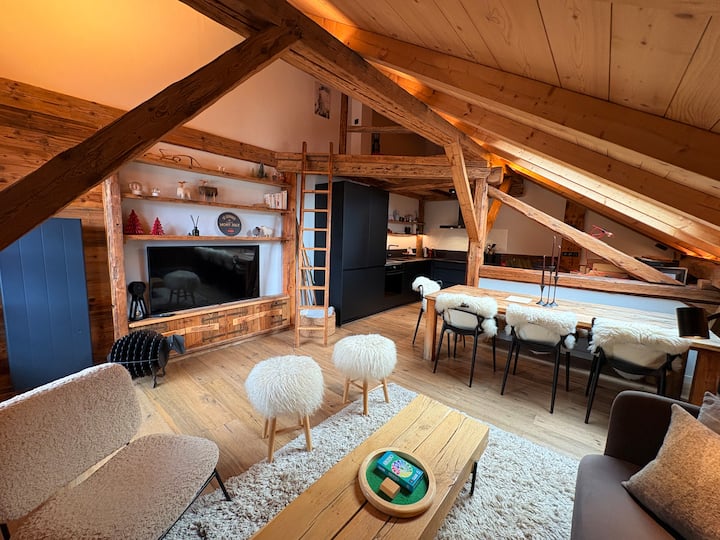 L'eterlou, Duplex De Charme - Vue Mont-blanc - Saint-Gervais-les-Bains