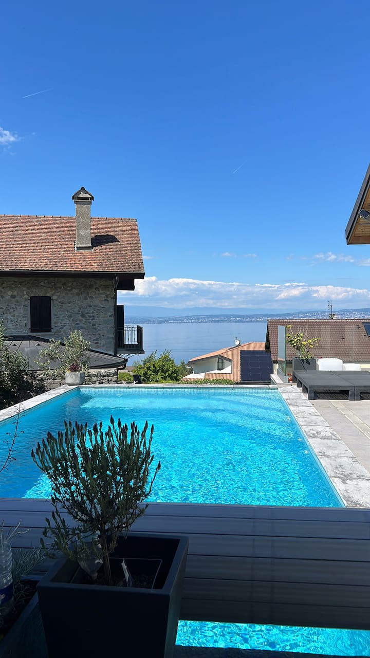 4* Modern Open Plan House With View - Évian-les-Bains
