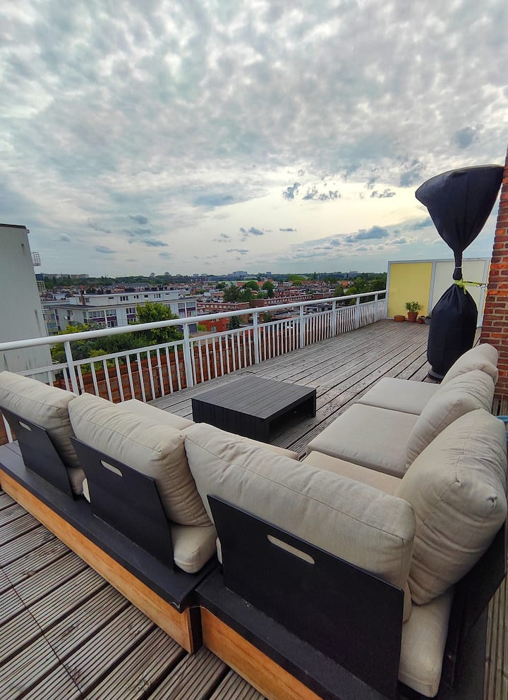 Dakappartement Met Terras - Schoten