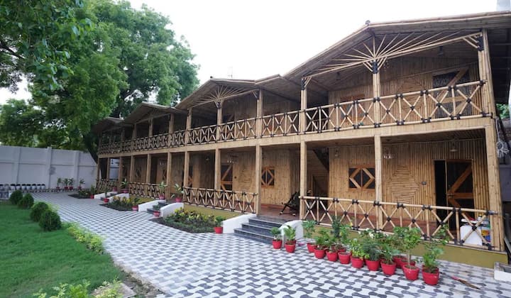 Sukoon Stays Varanasi | Bamboo House - Mughalsarai