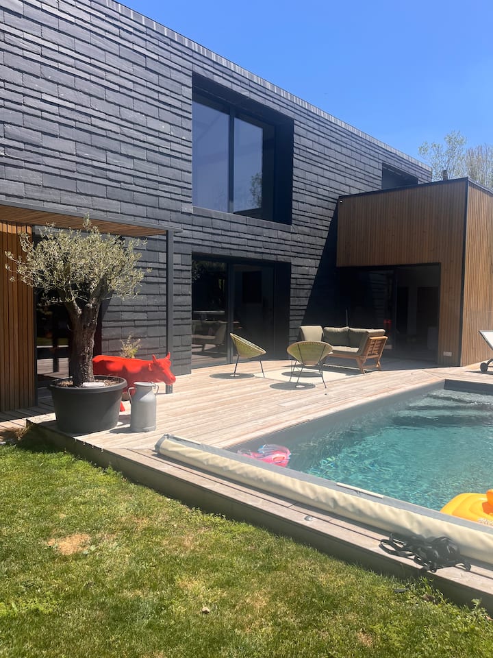 Maison Darchitecte Contemporaine, Piscine,jaccuzi - Houlgate