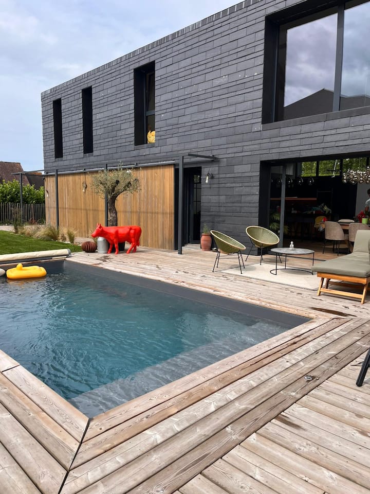 Maison D’architecte Contemporaine, Piscine,jaccuzi - Blonville-sur-Mer