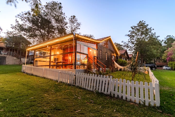 Chalé Luzes Do Lago Com A/c | Família E Natureza - Itu