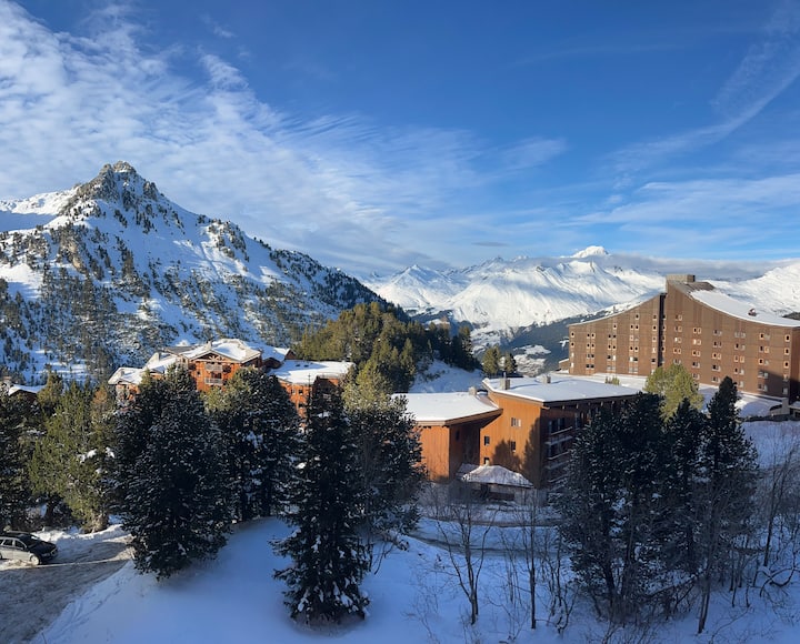 Le 700 Fond Blanc, Ski Au Pied, Face Au Mont Blanc - Arc 1800