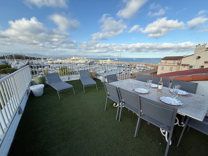 Port Rivage - House With Panoramic Roof Terrace - Juan les Pins