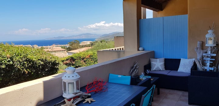 Appartement Ile Rousse Terrasse, Piscine, Plage - L'Île-Rousse