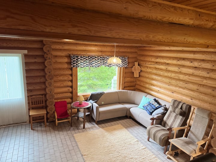 Spacious Log House With Private Beach And Sauna - Uurainen