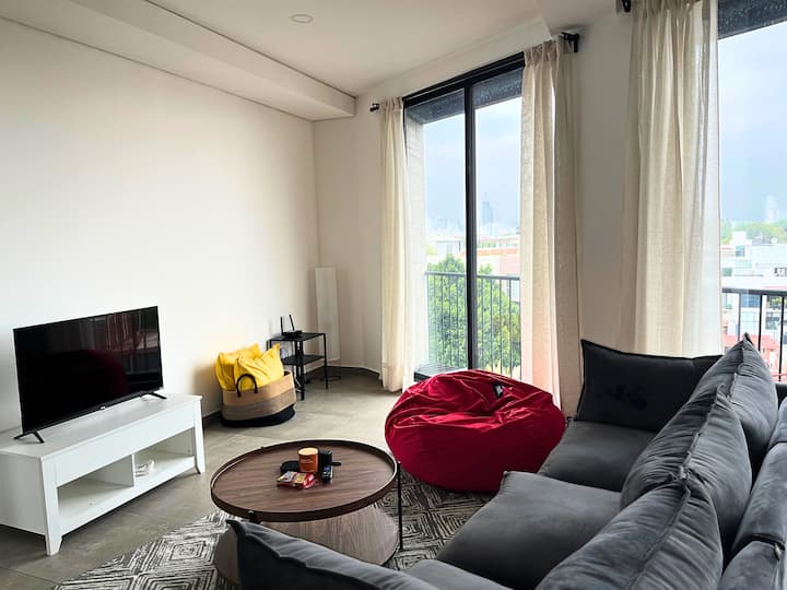 Spacious Apartment With Mexico City’s Skyline - Benito Juarez