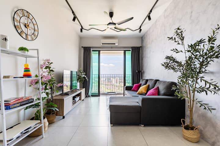 Meritus Suites 4-3br-2cp-cooperate Stay-coway-wifi - Perai