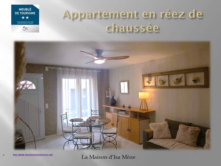 La Maison D'isa Mèze Appartement Rdc 2 Chambres - Mèze
