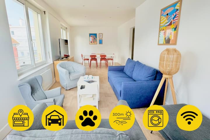 Appart Spacieux + Garage Au Coeur De Berck-plage - Plage de Berck