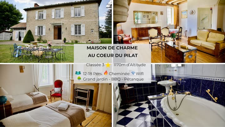 Parenthèse Enchantée Dans Le Pilat – Gîte 12 Pers. - Saint-Étienne