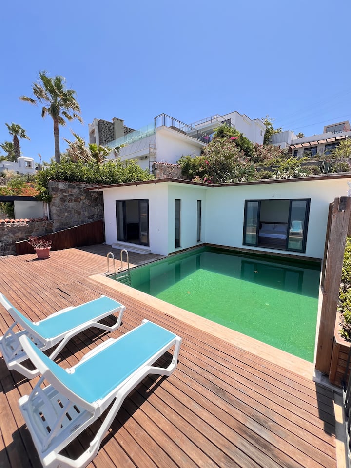 Stunning Private Pool Villa With Sea View Yalikavk - Yalıkavak