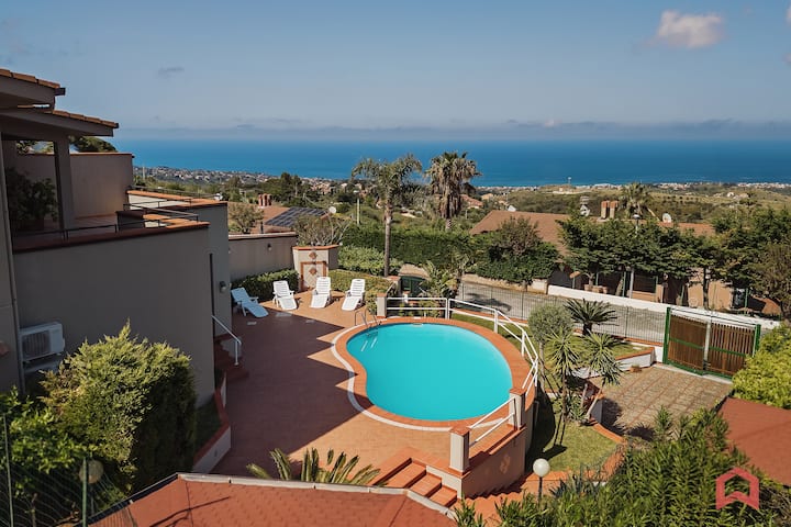 Delizioso Appartamento In Villa & Piscina Privata - Trabia