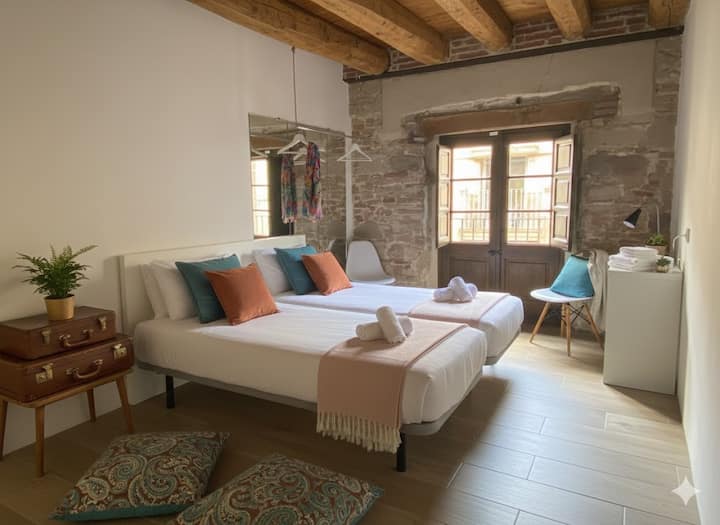 Groupflat Nice 8-bed 6-bath Near P Catalunya 16p - La Barceloneta