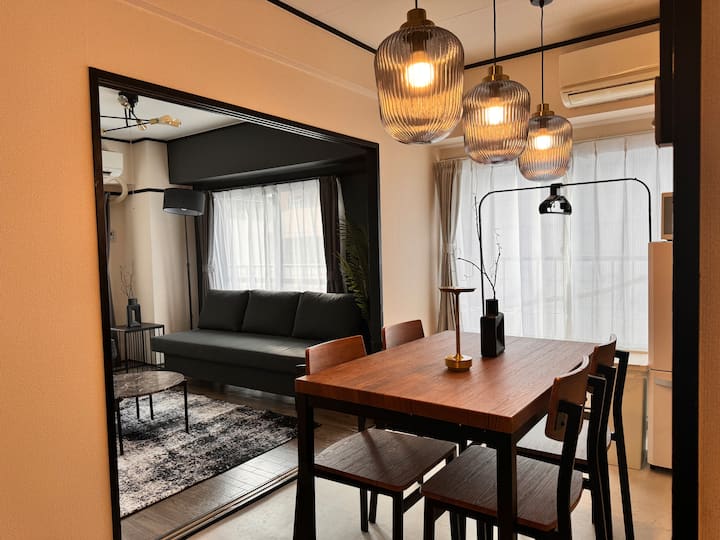 Cn52/70㎡/難波駅徒歩約8分/黒門市場すぐ/道頓堀近くの好立地ルーム - Dotonbori