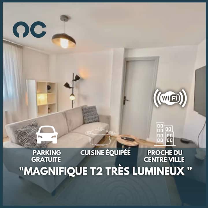 Le Cultivateur - Appart Stylé Proche Centre - Tarbes