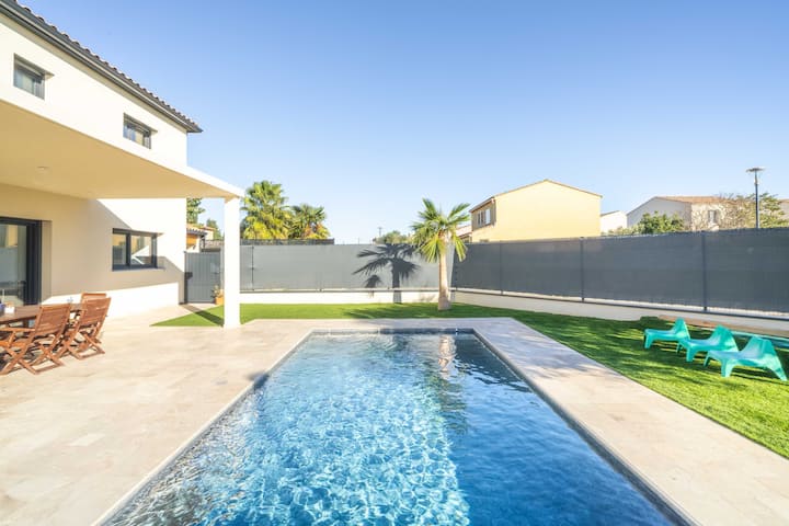 ÉVasion En Camargue Villa Avec Piscine Chauffée - Beaucaire
