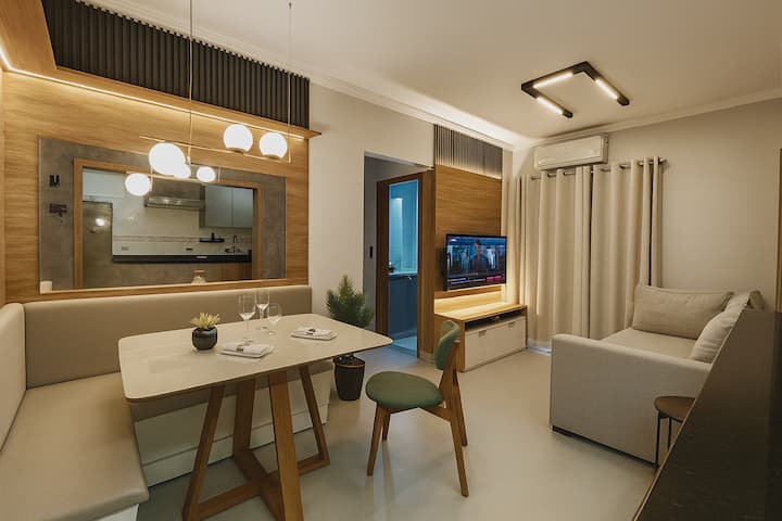 Quadra Da Praia I Vista Mar I Ac I Churrasqueira - Praia Grande