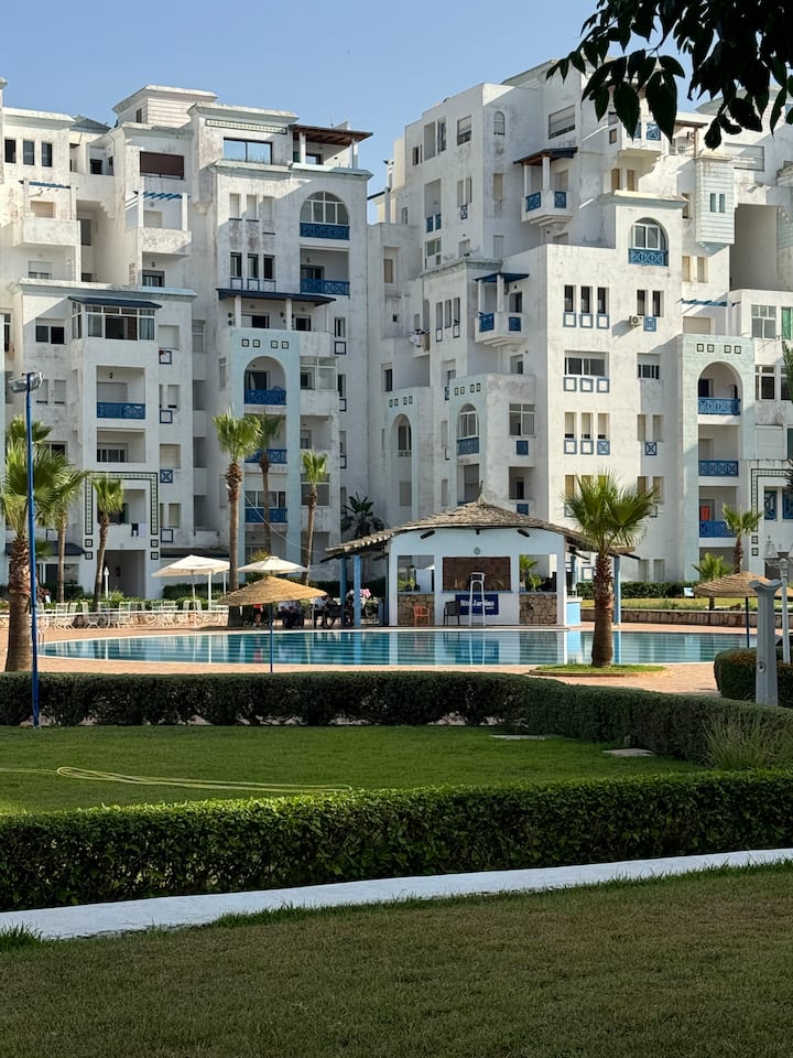 Beach & Pool View · 2 Min Walk · - Martil