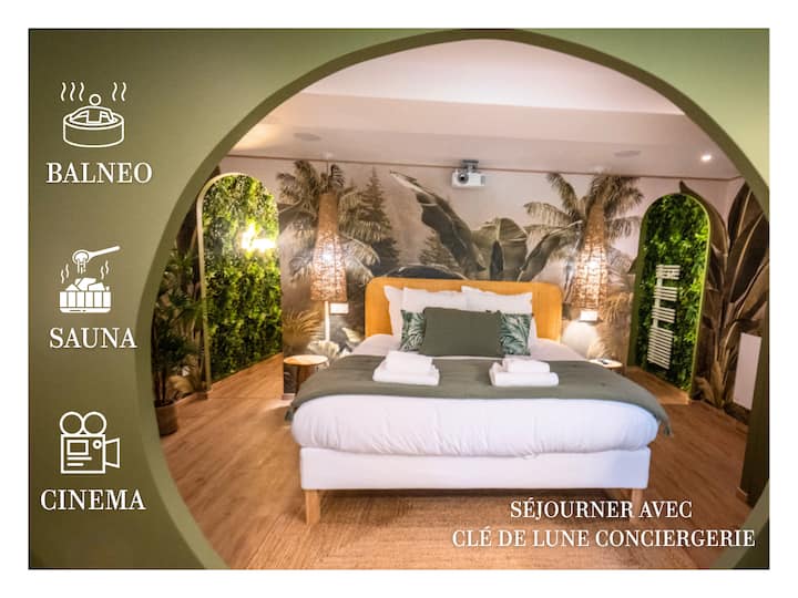 ÉVasion • Suite Avec Balnéo + Sauna • Centre-ville - Doubs