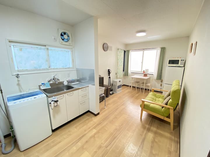 学園前駅徒歩6分|すすきのまで1駅|大通まで2駅|札幌駅まで3駅|3名様wi-fi暖房機2台103室 - Sapporo