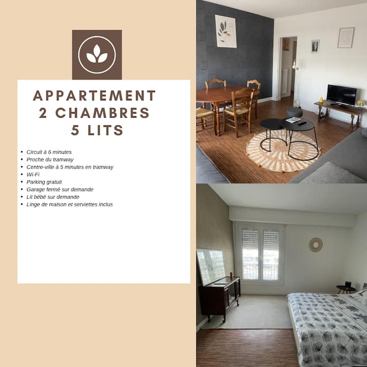 Appartement Proche Du Circuit & Tram – - Le Mans