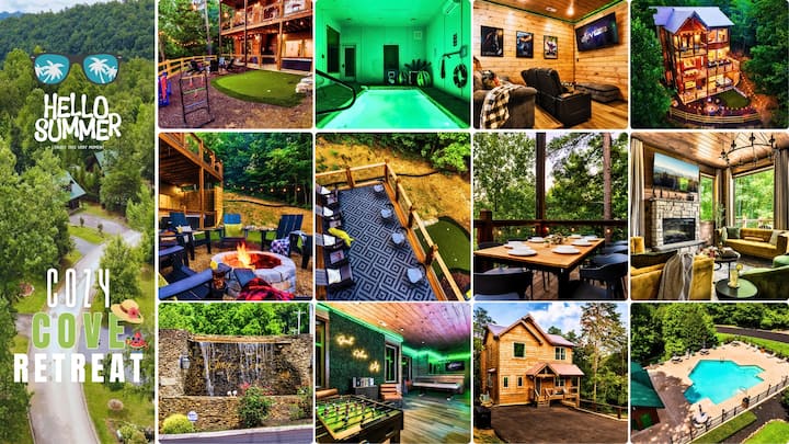 Cozy Mtn| Bbq+minigolf+pool+gmroom+firepit+theater - Tennessee