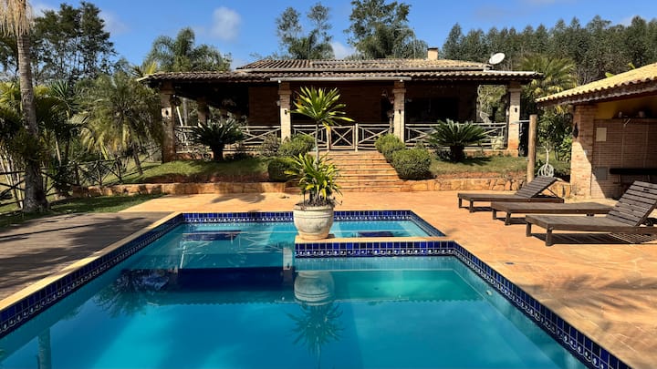 Sítio Com Lago, Piscina, Churrasqueira E Mais! - Guararema