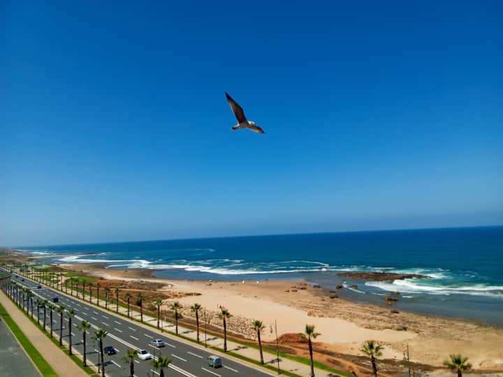 Apt Standing 3 Chbres+terrace Xxl Vue Sur L'océan. - Rabat