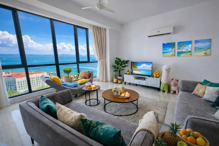 Sunset Sea View 2br | Bathtub | Near Gurney Drive - Tanjung Tokong