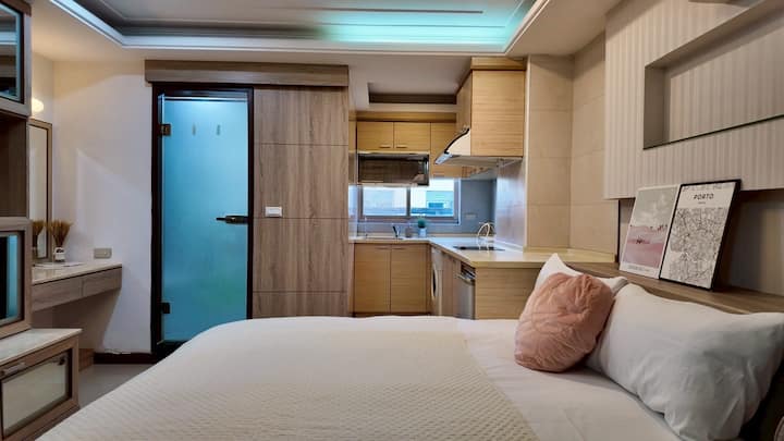 Ximending𓇬ve42𓇬taipei 101𓇬住2-4人mrt 西門站𓇬五星飯店床墊 - Taiwan