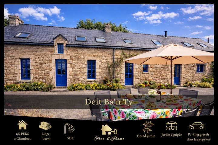 Gîte Deit Ba’n Ty - Cosy, Jardin & Plages à 25 Min - Arzano