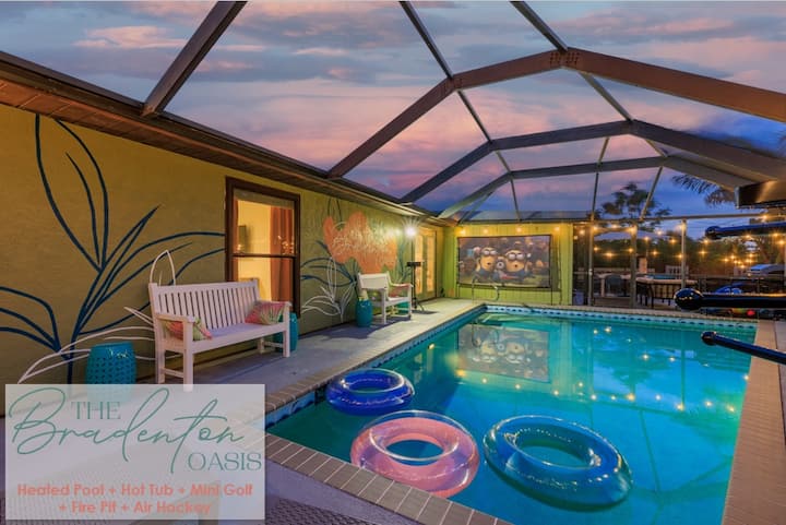 Family Fun 4bd Oasis: Htd Pool+hot Tub+mini Golf - Bradenton, FL