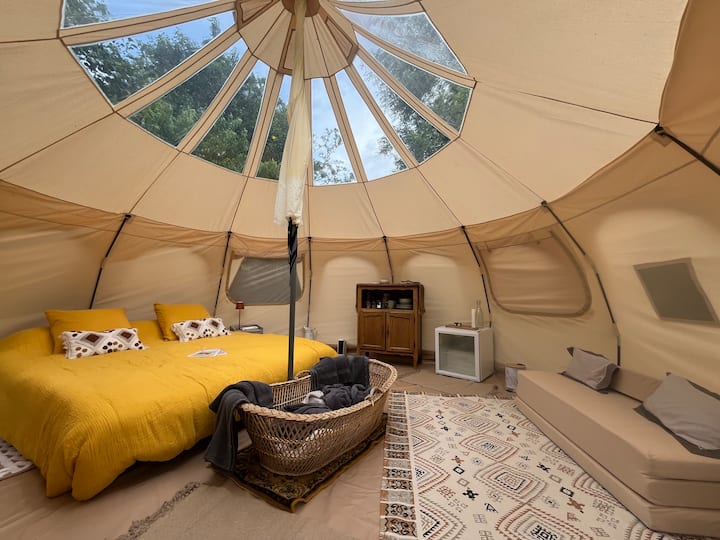 Tente Lotus & Bain Nordique- Les Hulottes - Les Pieux