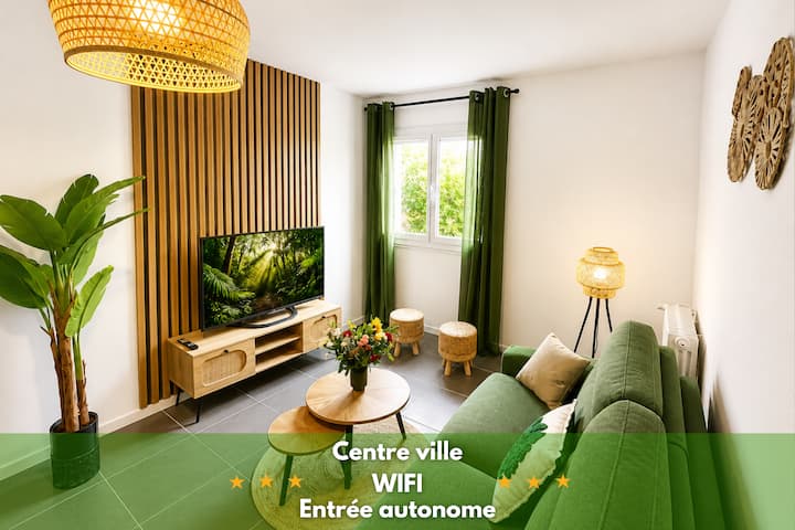* Souffle Vert * Wifi - Tv - 4 Personnes - Cugnaux