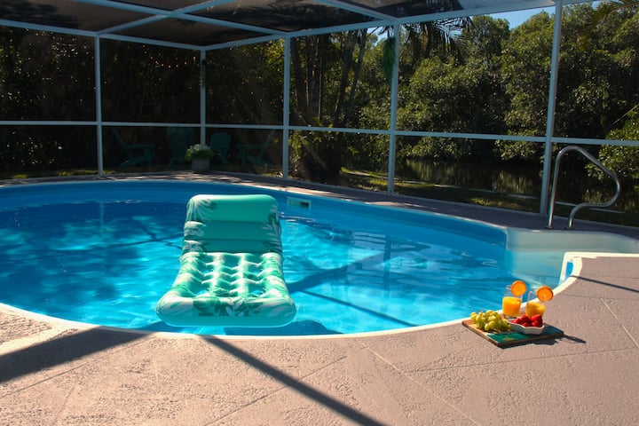 Ofertazo!· Frente Al Canal+piscina Caliente+bbq - North Fort Myers, FL