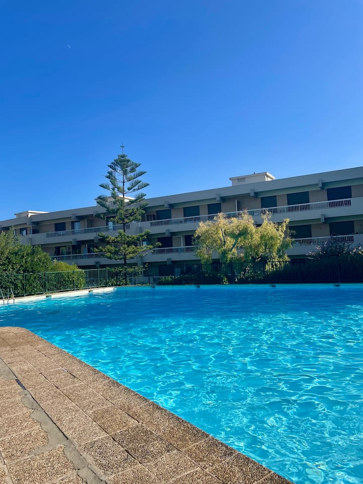 Studio Lumineux, Vue Mer, Résidence Avec Piscine - Nice