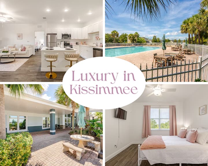 Think Pink 2br • Pool, Free Park, Priv Patio, Gym - Kissimmee, FL