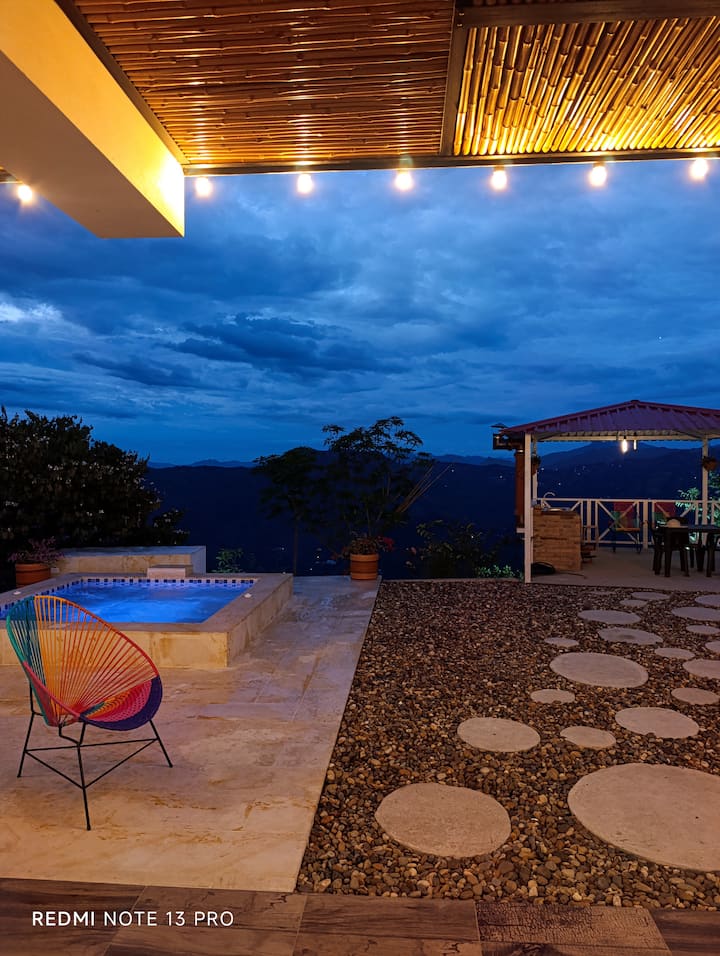 Jacuzzi Climatizado, Vista Panorámica, Relajación - Nimaima