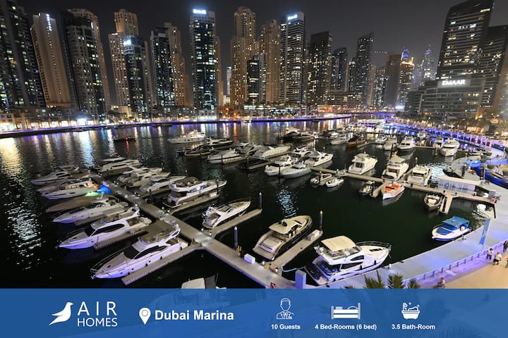 Waterfront 4br Marina Apartment 5 Min To Jbr Beach - Dubai