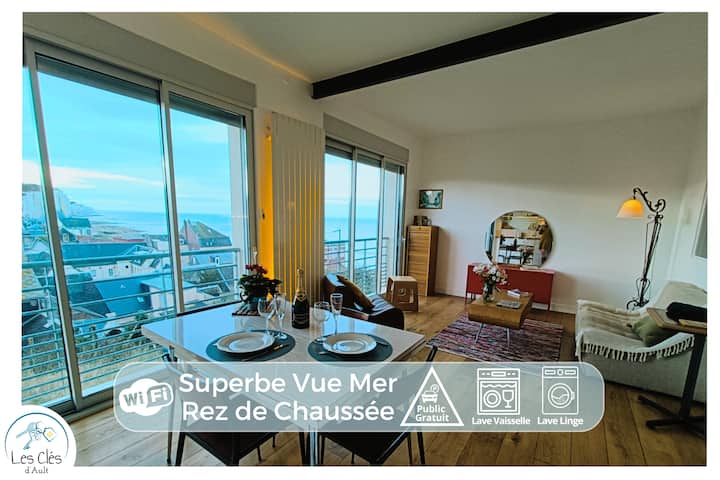 05.1- Panorama Le Rdc Vue Mer Et Falaises D'ault - Ault