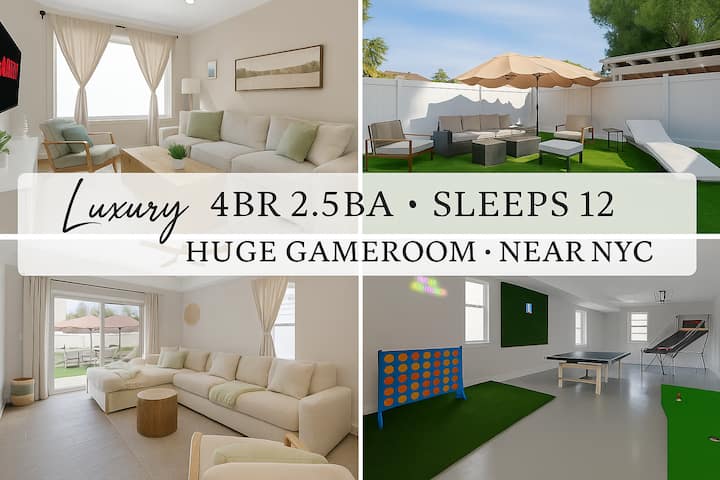 Travelers Dream Home Minutes To Nyc |Gameroom+yard - New Jersey
