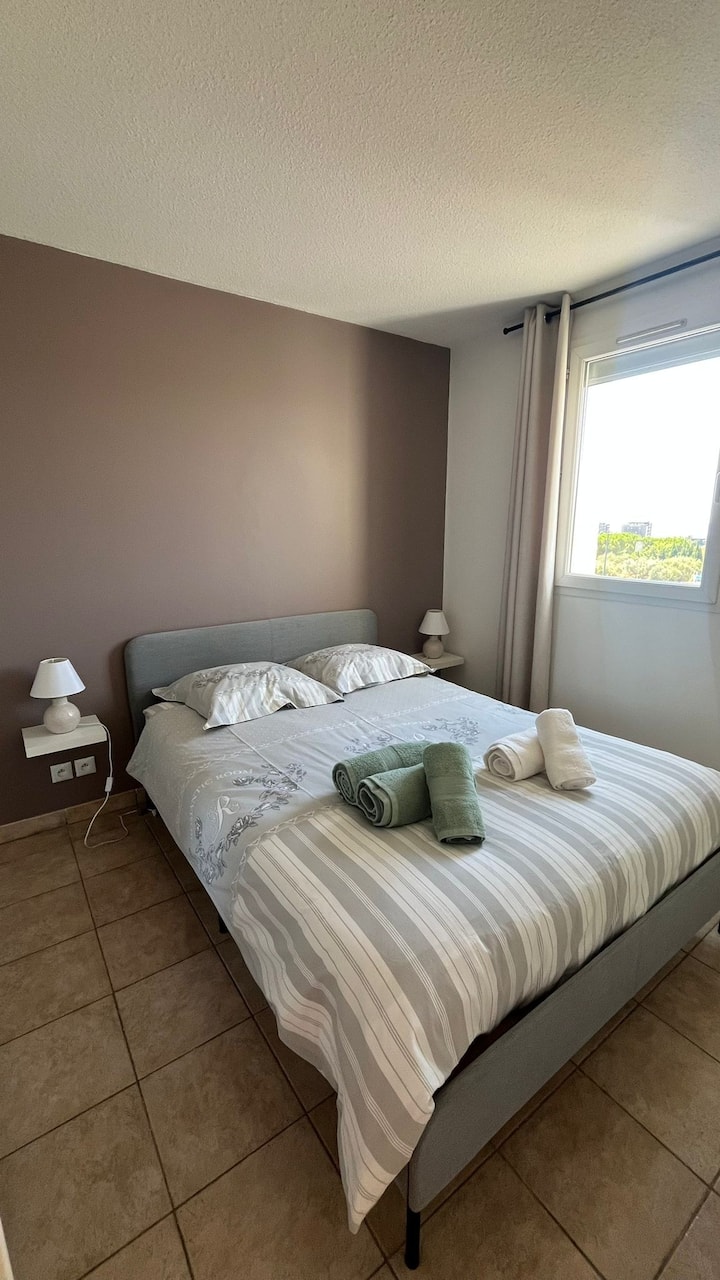 T2 Climatisé, Parking, Vue Mer Et Etang De Thau - Sète