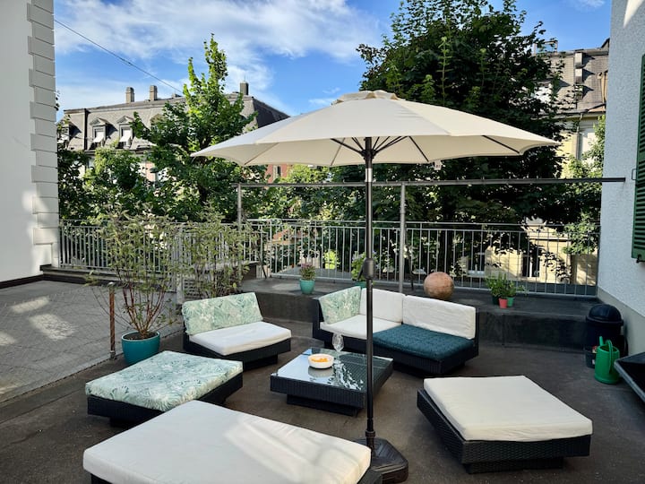Stadtwohnung Mit Terrasse & Perfekter Lage Zu Fuss - Bern