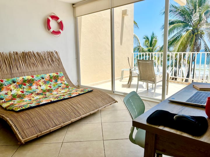 Oceanfront, Wifi, Pet Friendly, Near Acapulco. - Pie de la Cuesta